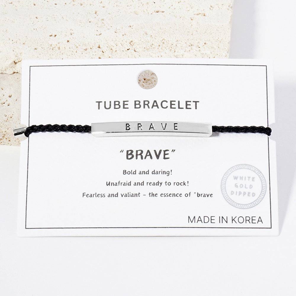 BRAVE Message Bar Bracelet – US Jewelry House