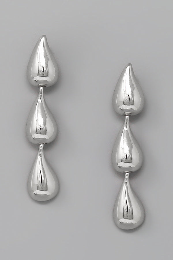 Triple Water Droplet Dangle Earrings – US Jewelry House