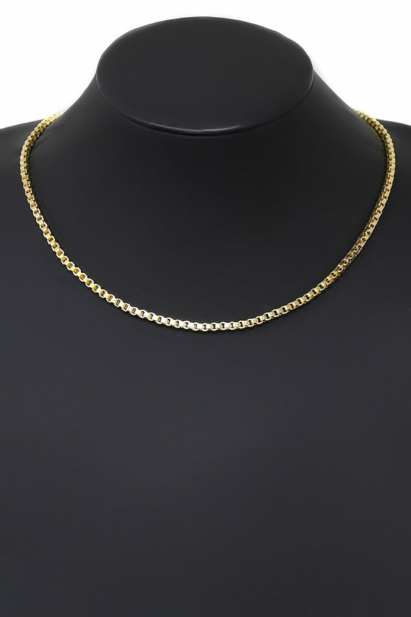 Gold Dipped Box Chain Necklace – US Jewelry House