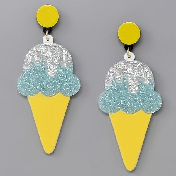 Ice Cream Cone Acetate Earrings – US Jewelry House