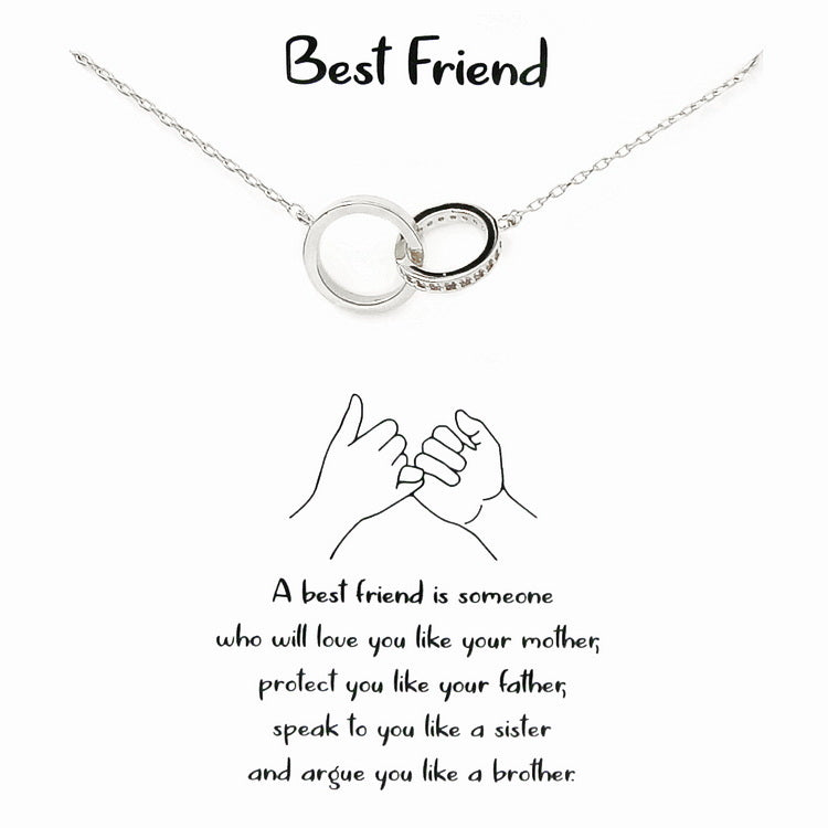 Tell Your Story: BEST FRIEND Simple Chain Necklace – US Jewelry House
