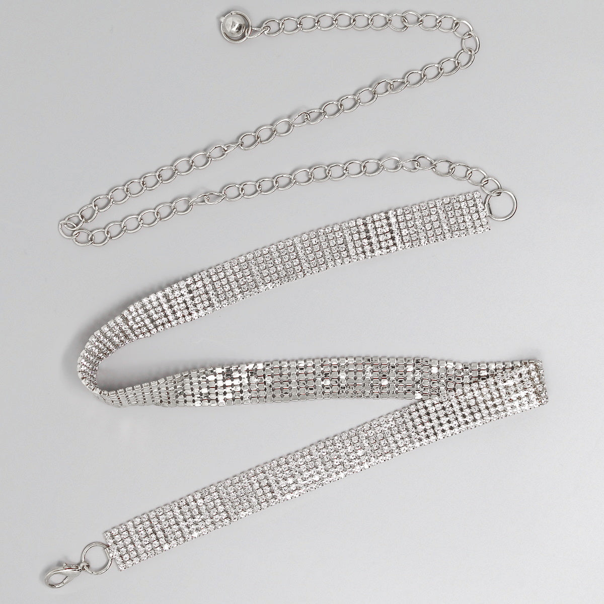 6 Row Rhinestone Chain belt – US Jewelry House